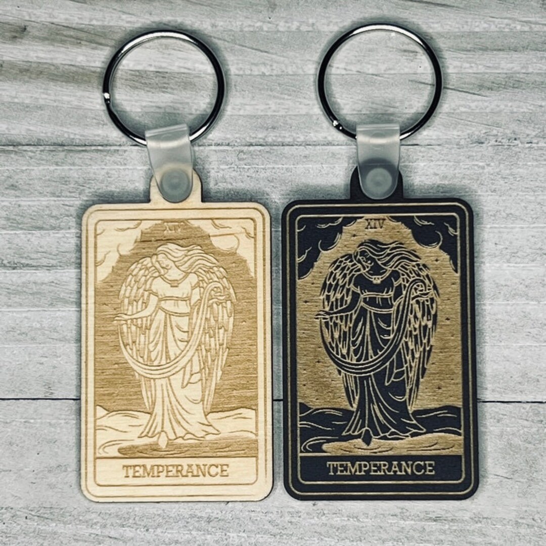 14 | Temperance Tarot Card Keychain | Major Arcana | Divination - Etsy