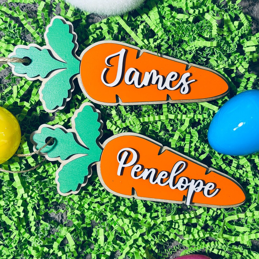 Carrot Easter Basket Tag | Carrot Easter Decor | Carrot Easter Tag ...