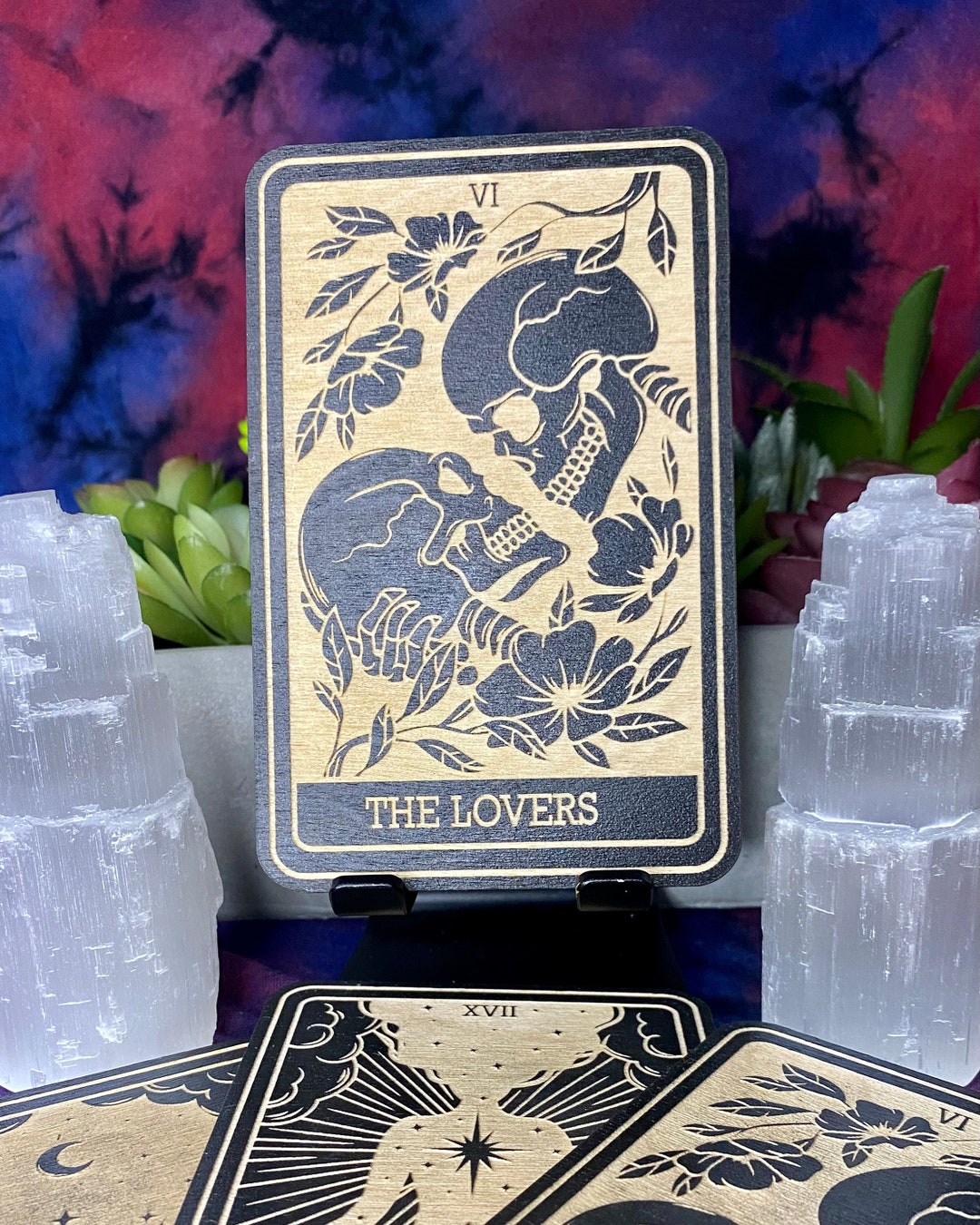 6 | the Lovers Tarot Card | Major Arcana | Mystic Wooden Major Arcana ...