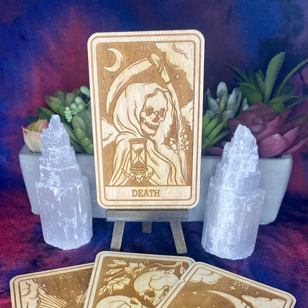13 Death Tarot Card Major Arcana Mystic Wooden Major - Etsy