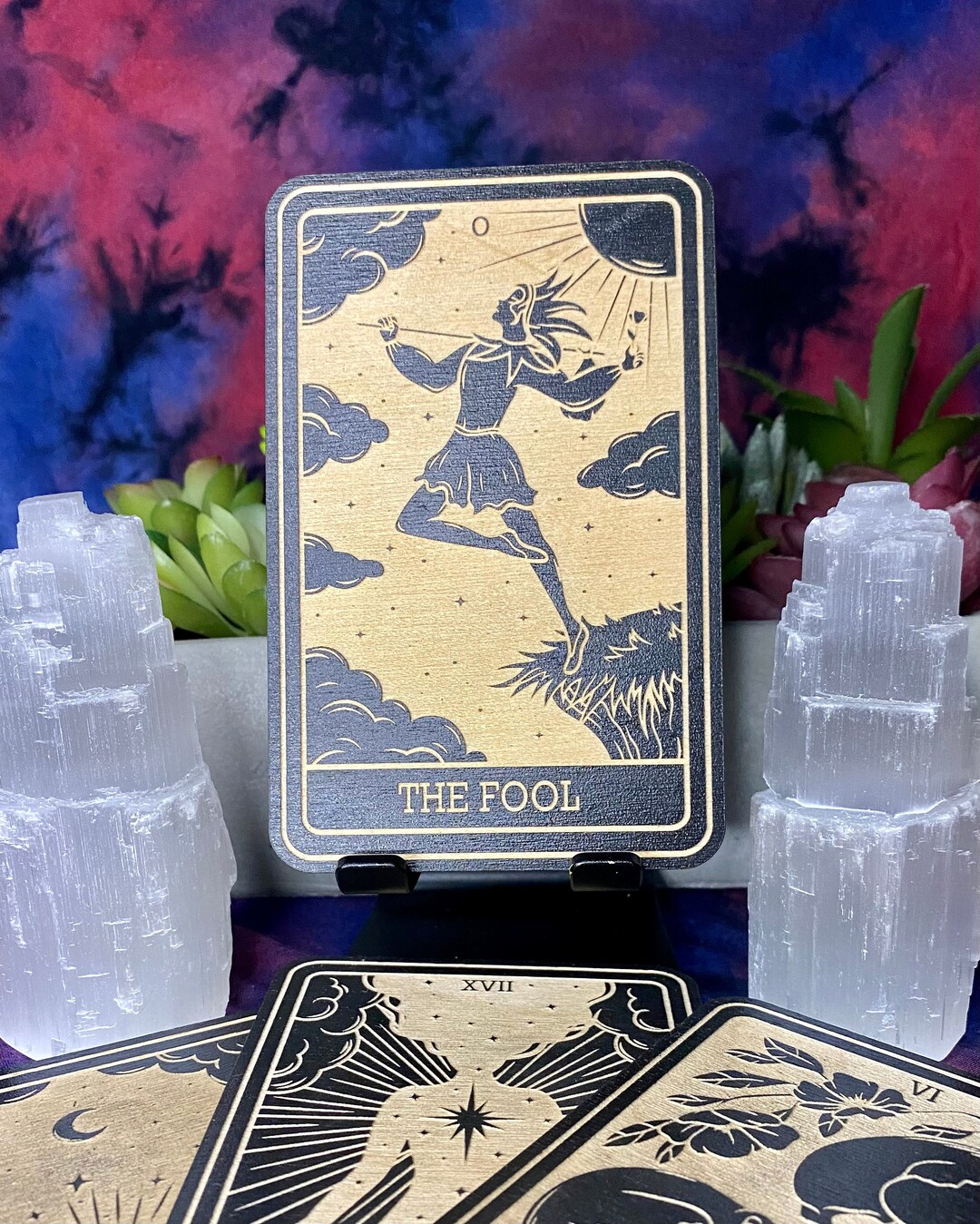 0 | the Fool Tarot Card | Major Arcana | Mystic Wooden Major Arcana ...