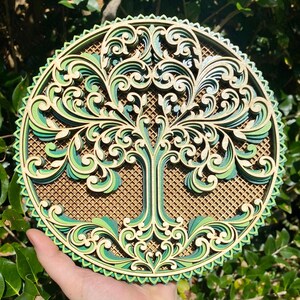 Multi-layered Laser Cut Wall Decor Wooden Tree of Life - Etsy