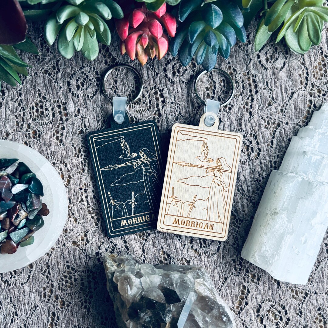 Morrigan Deity Keychain - Etsy