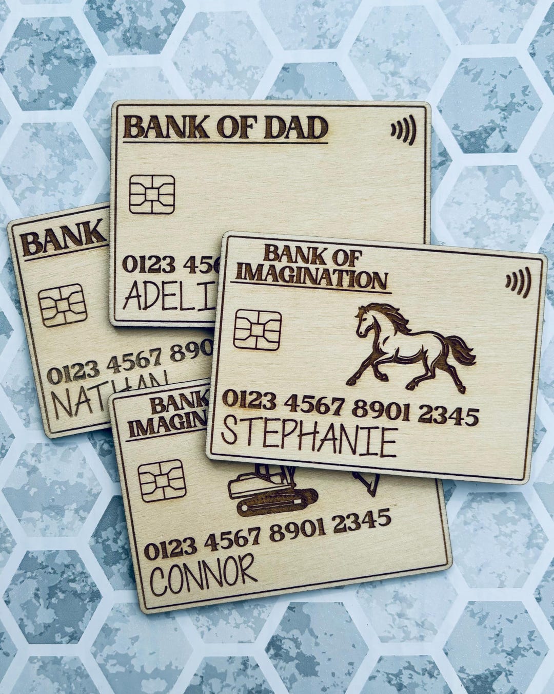 Pretend Play Cards for Kids | Fake Credit Cards for Kids | Play Money ...