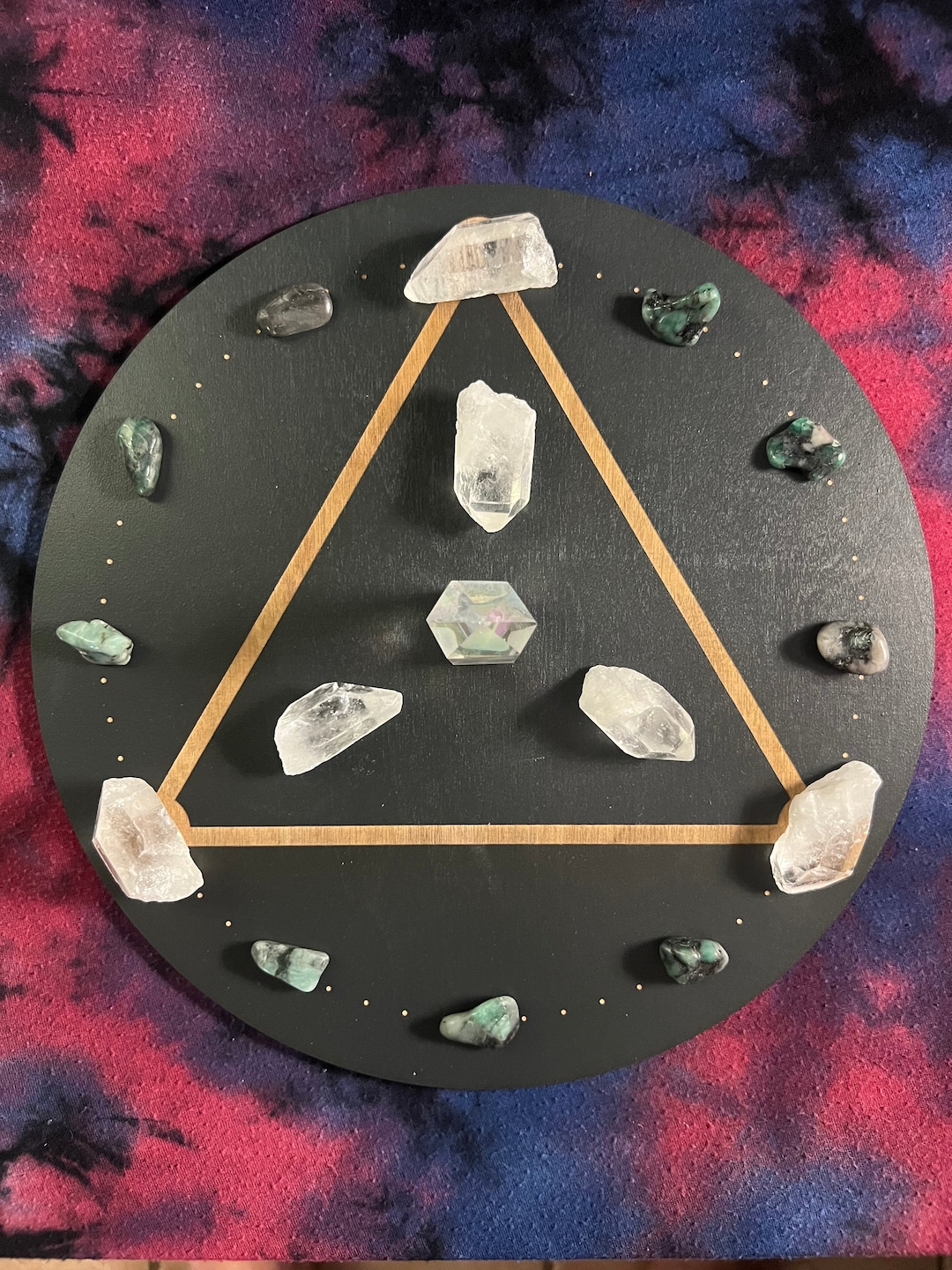 Triangle Crystal Grid (black) - Etsy