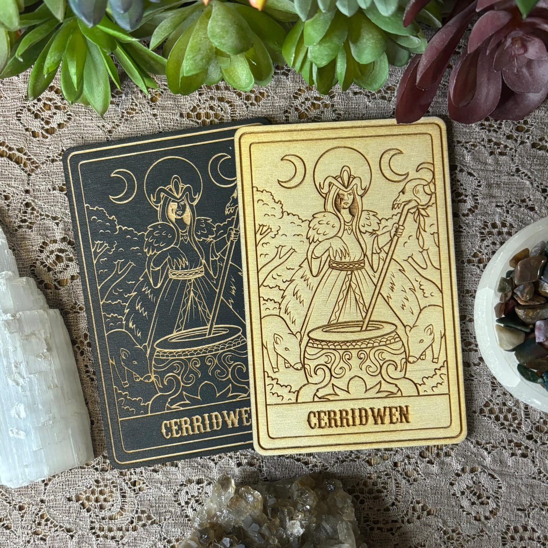 Cerridwen Deity Card | Altar Decor | Deity Wall Art | Tarot Themed ...