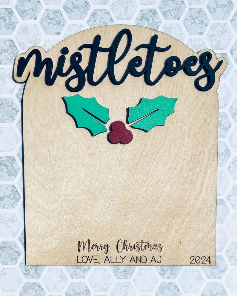 Mistletoes Footprint Sign | Christmas Footprint / Handprint Sign | Baby ...
