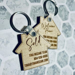 Bulk Realtor Keychain | Welcome Home Keychain | Keychain Closing Gifts ...