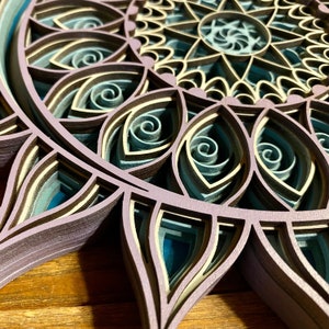 Multi-layered Laser Cut Wall Decor Wooden Sun and Moon Eclipse - Etsy