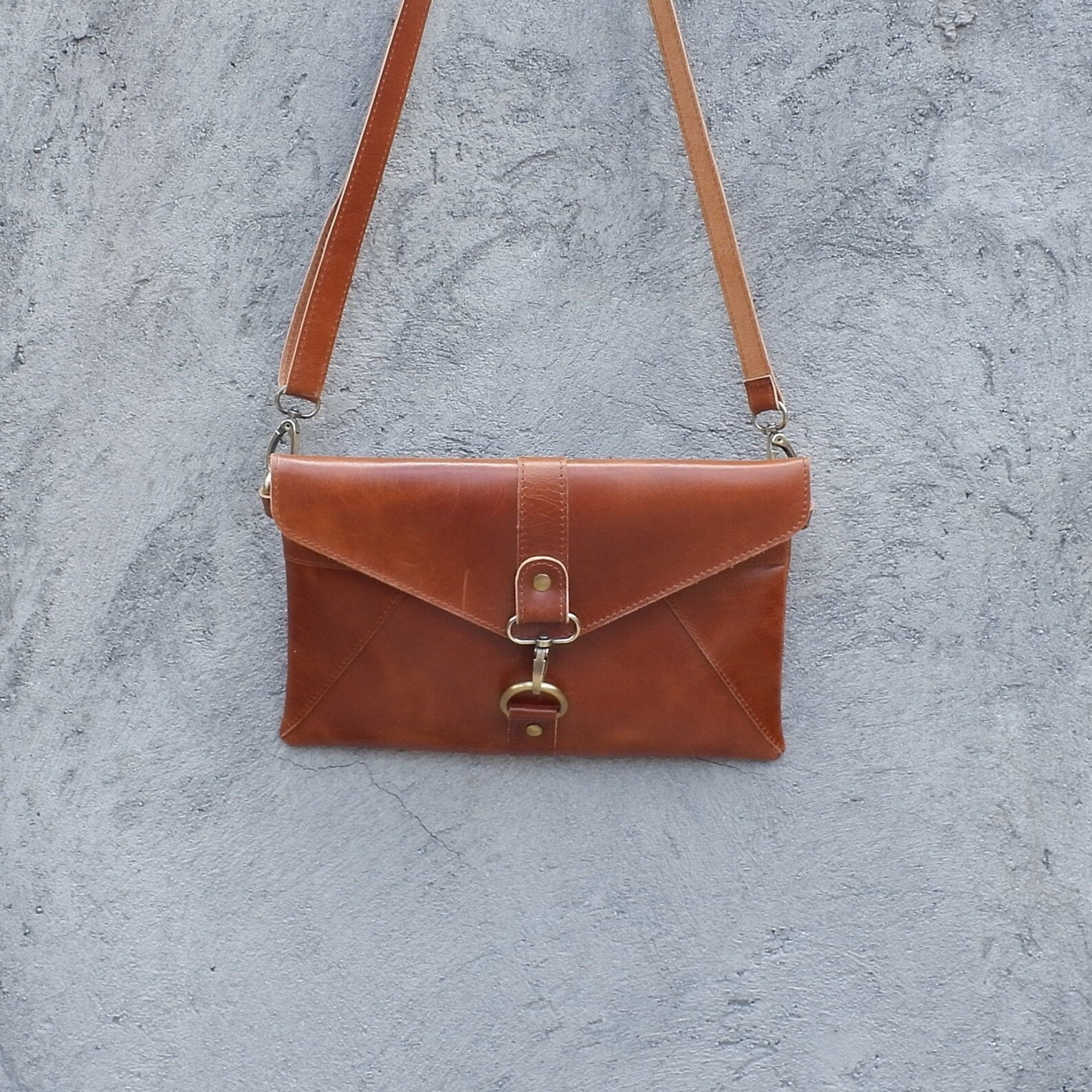 Brown Boho Leather Wallets for Women - Etsy