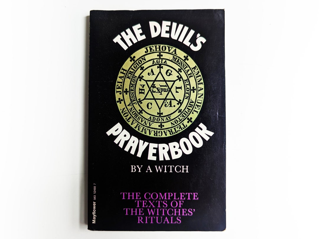 A Witch - the Devil's Prayerbook - Horror Occult Vintage Paperback Book ...