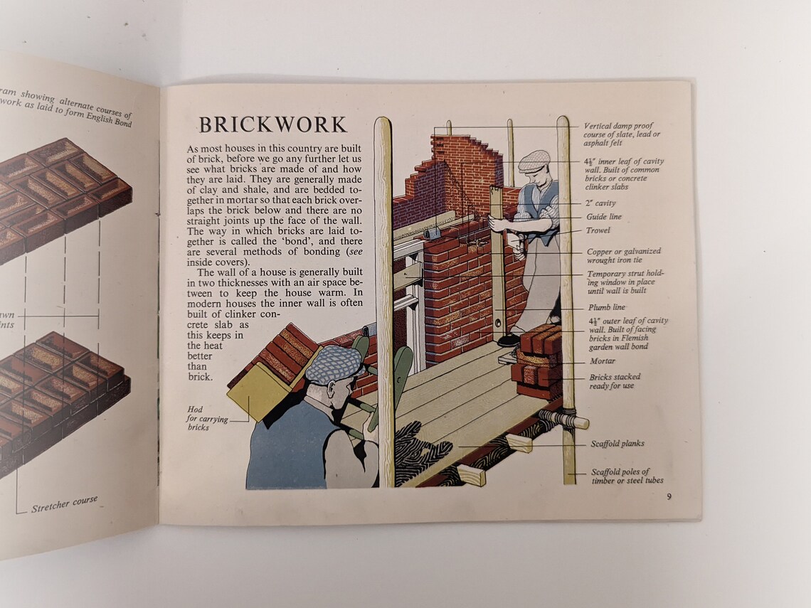 Richard Leacroft - Building a House - Kids Puffin Picture Book Vintage ...