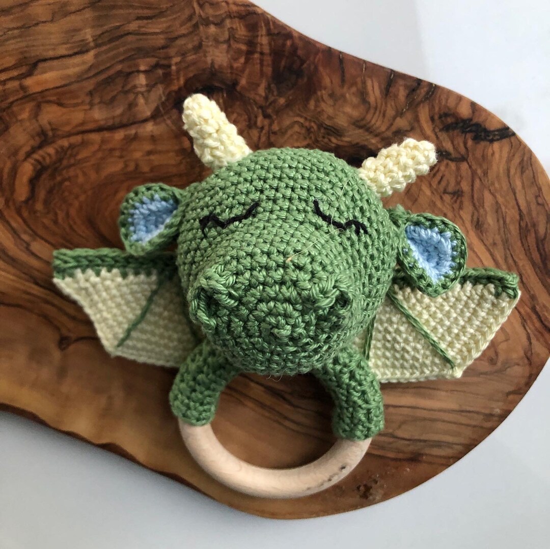 Rattle Dragon, Children's Toys, Toddler Chew - Etsy