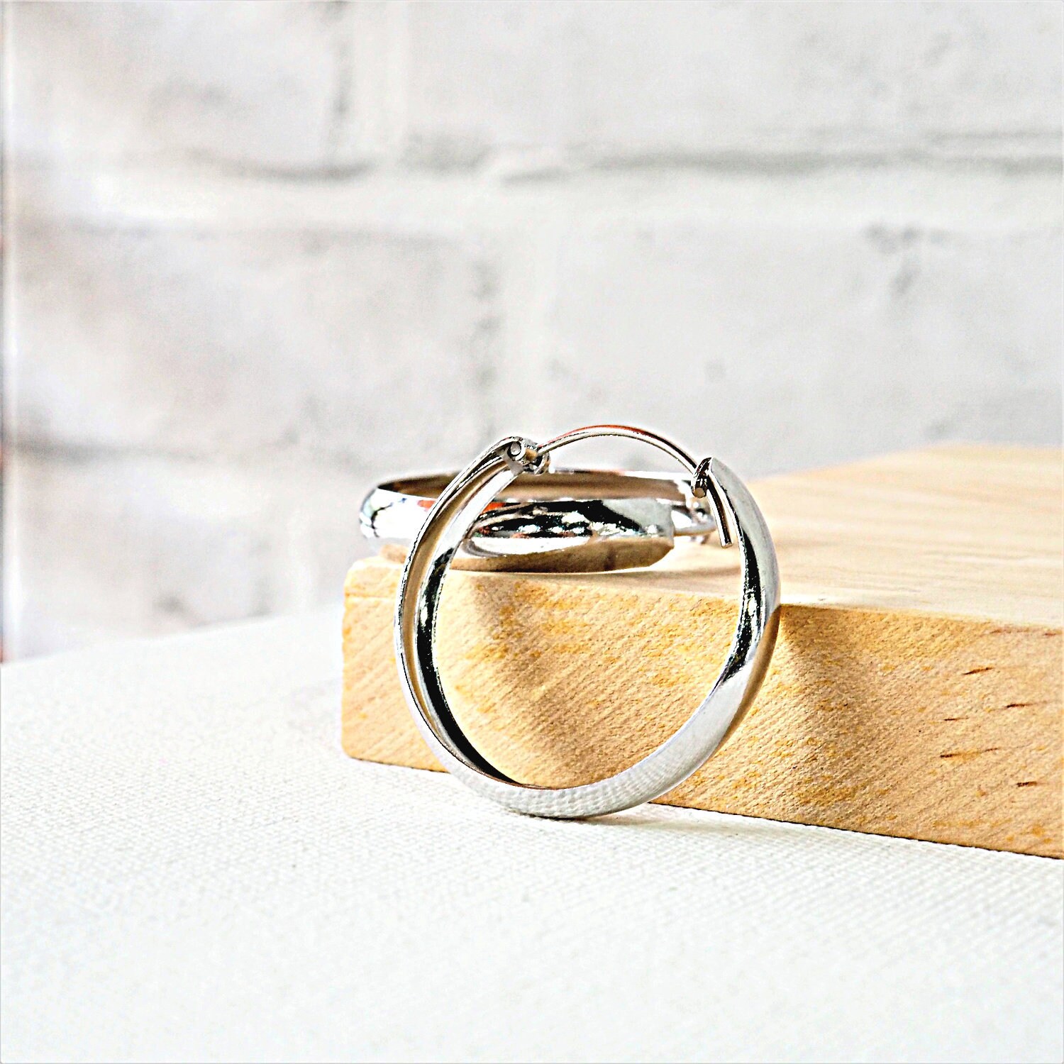 Dainty Hoop Earrings 1 Inch Hoop Earrings Chunky Hoop - Etsy