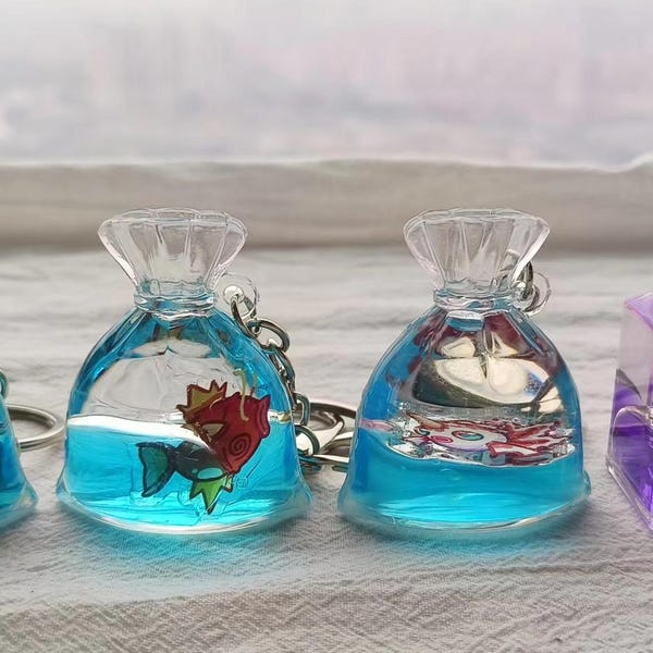 Liquid Keychain - Etsy