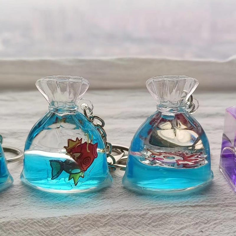 Liquid Keychain - Etsy