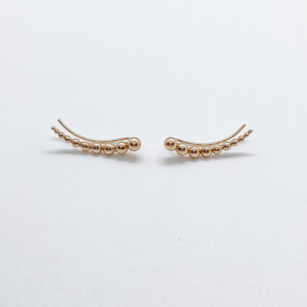 Georg Jensen Rose Gole 585 Earrings/ Ear Cuffs - Moonlight Grapes #551B ...