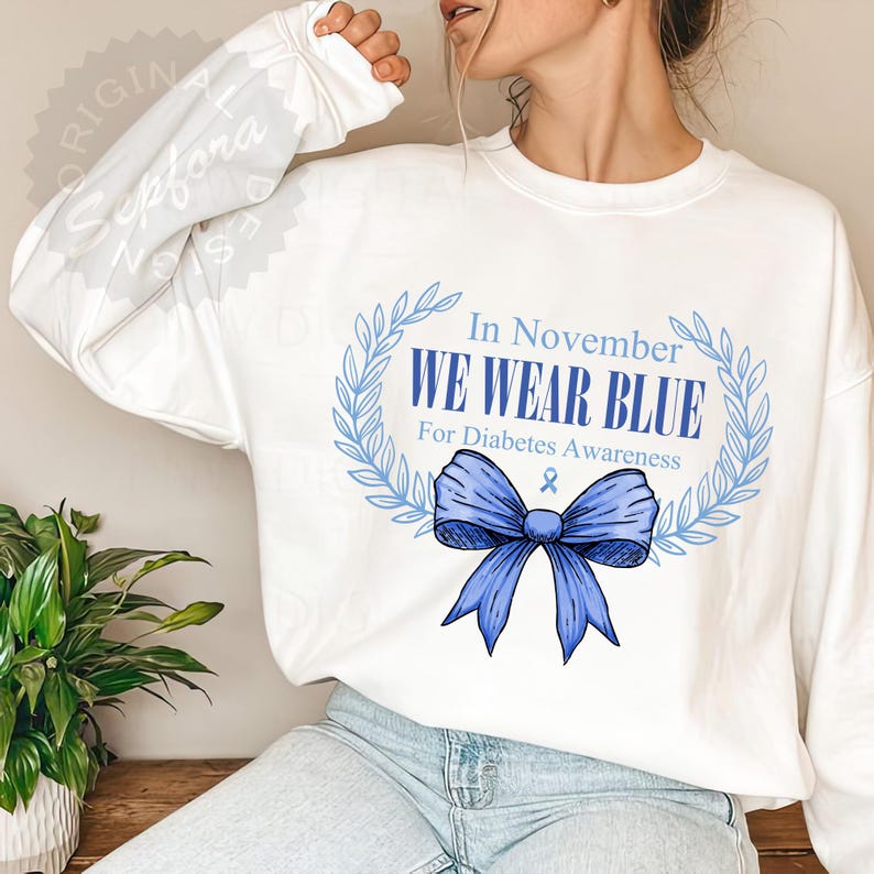Diabetes Svg Png. in Nowember We Wear Blue Svg. Diabetes Awareness Png ...