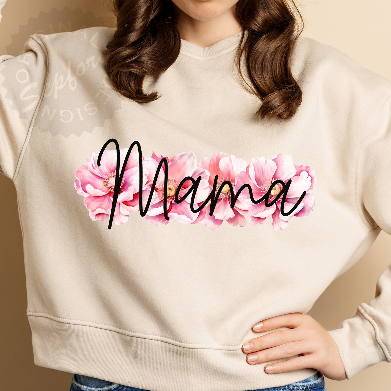 Mama With Watercolor Flowers Png. Floral Mama Png for Mothers Day ...