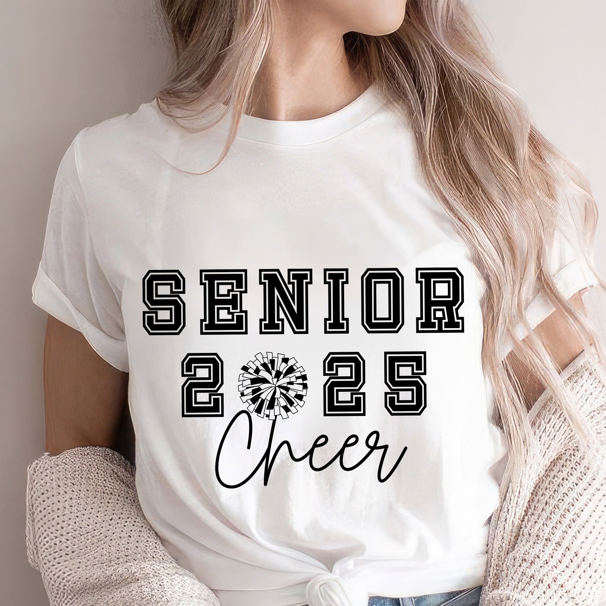 Cheer Senior 2025 Svg, Cheer Senior Png. Senior 2025 Shirt, T-shirt ...