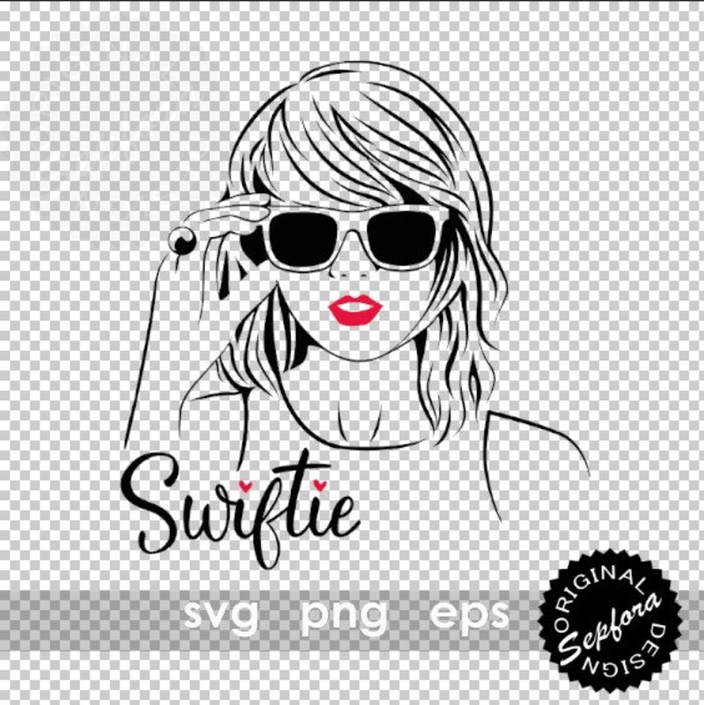 Taylor Swift Svg for Cricut and Sublimate Print, Swiftie Svg. Portrait ...