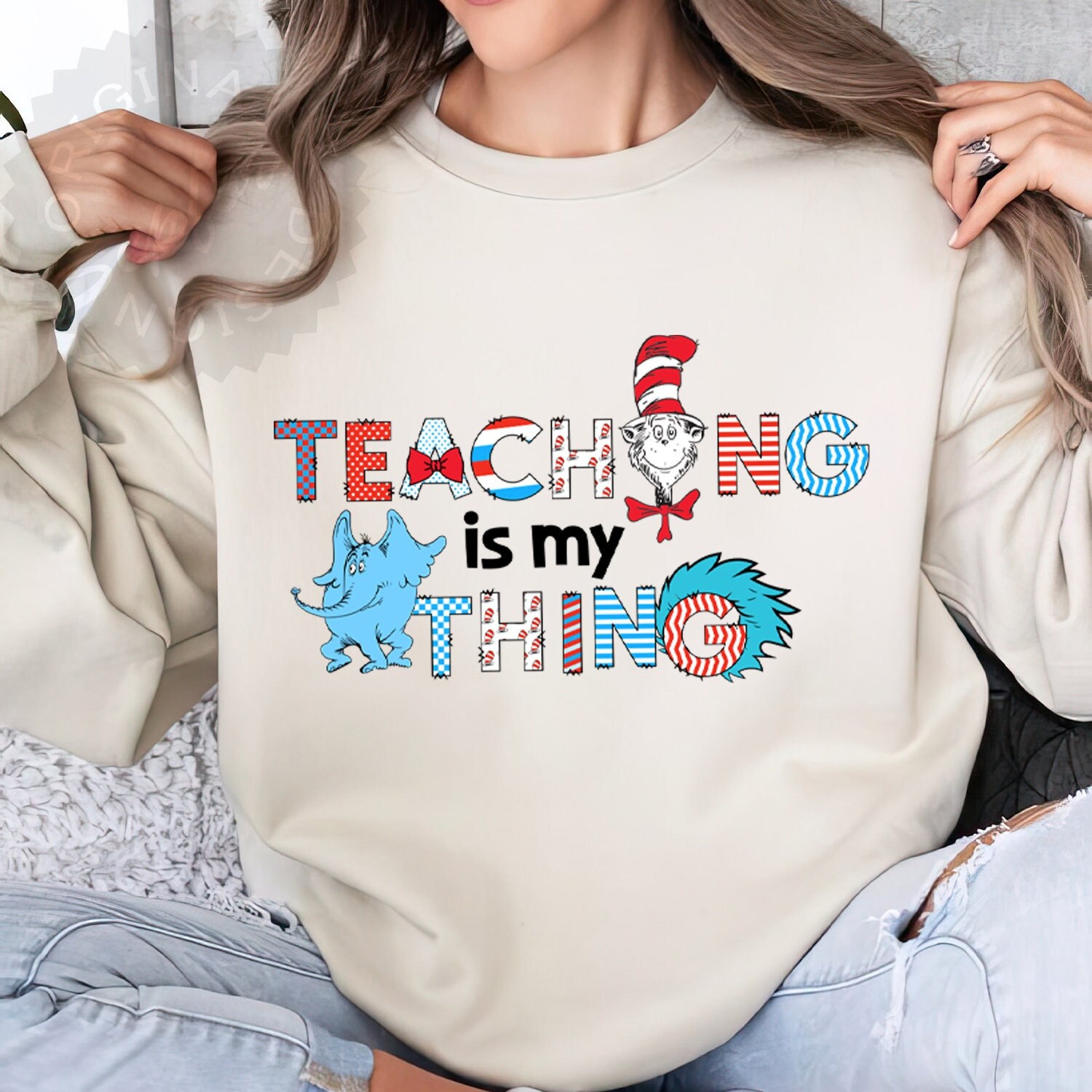 Teaching is My Thing Png for Sublimation. Dr. Seuss Png. Teacher Shirt ...