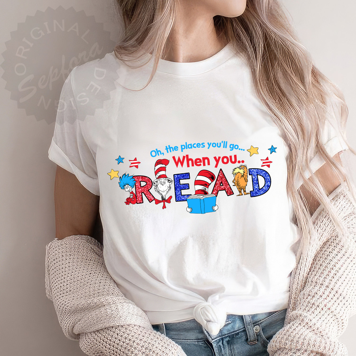 Oh, the Places You'll Go. Read Books Fake Sequins Png, Dr. Seuss Png ...