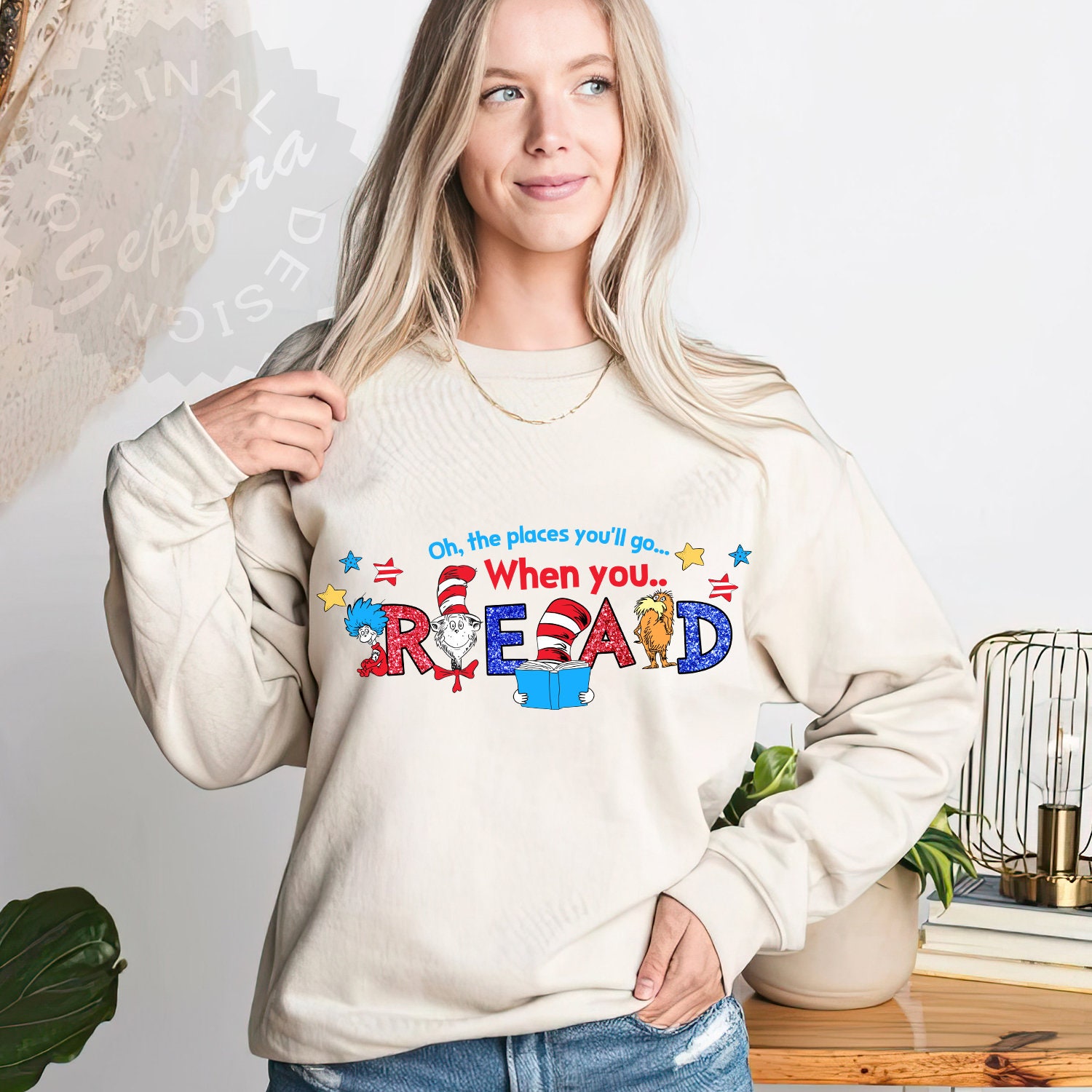 Oh, the Places You'll Go. Read Books Fake Sequins Png, Dr. Seuss Png ...