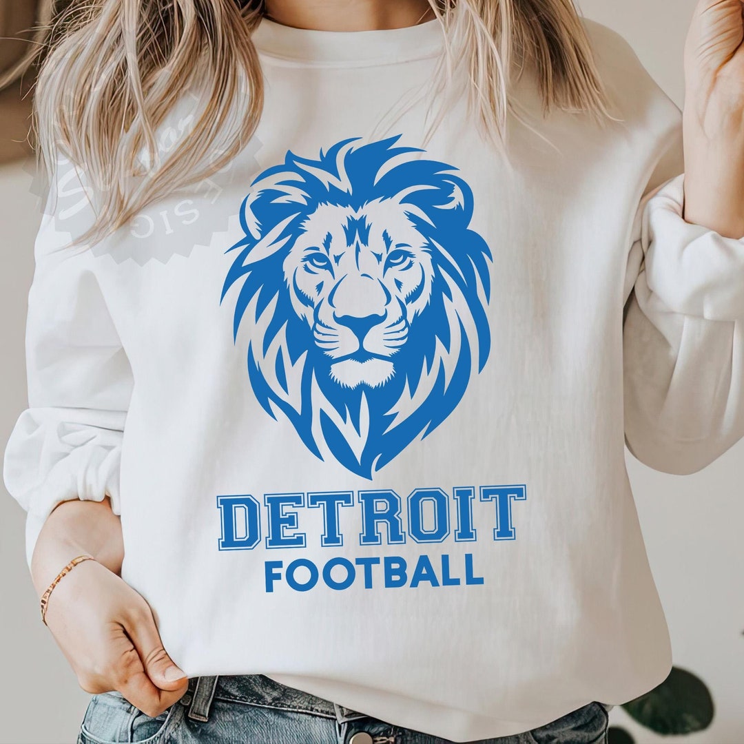 Detroit Football SVG PNG, Lions Svg, Football T-shirt Png. Detroit ...