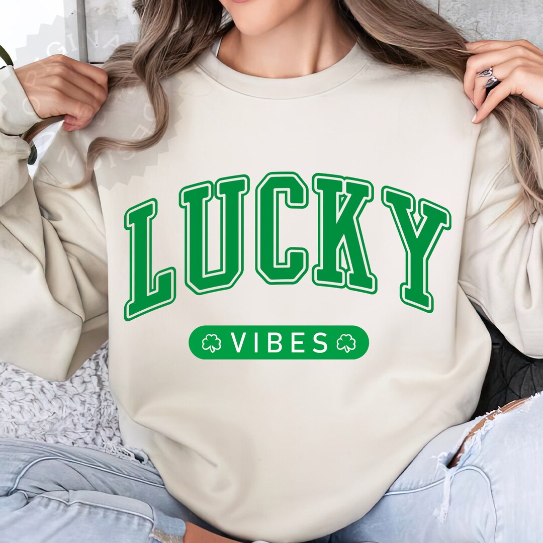 Lucky Vibes Svg for Cricut, Png, St. Patrick's Day Svg Digital Download ...