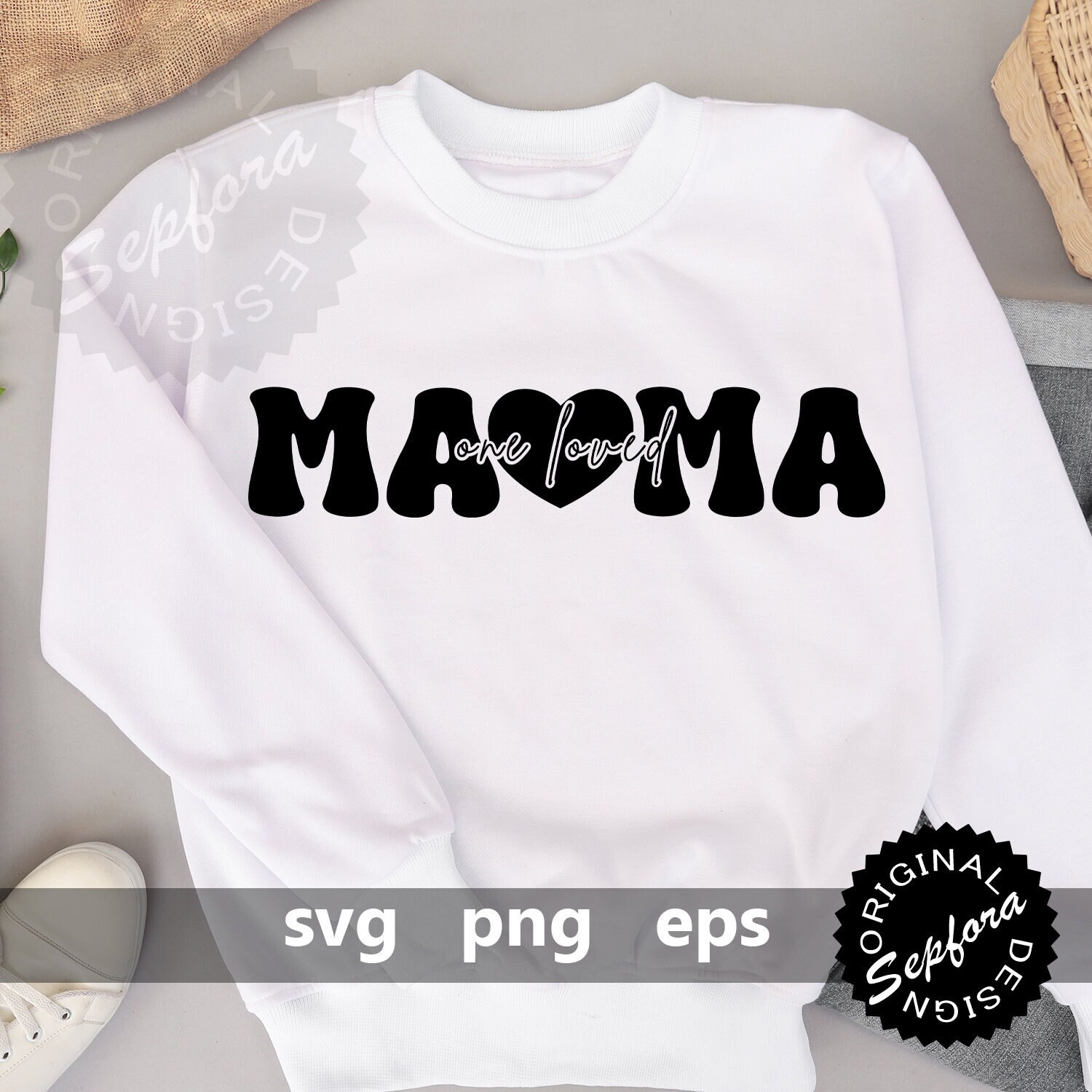 Mama Svg, Mama One Loved Svg Png. Mama Heart Svg, Png for Sublimation ...
