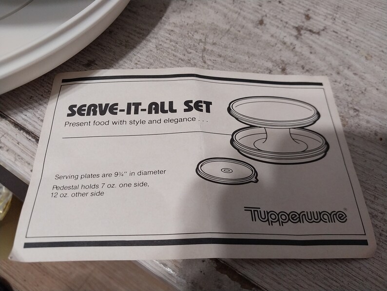 Vintage Tupperware Serve-it-all Set - Etsy