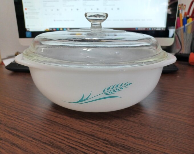 Vintage Pyrex Blue Wheat Promotional Dish #023 - Etsy