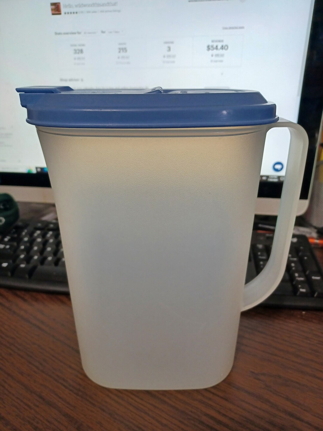 Vintage Tupperware Slimline Pitcher 2009. 2 Qt. - Etsy
