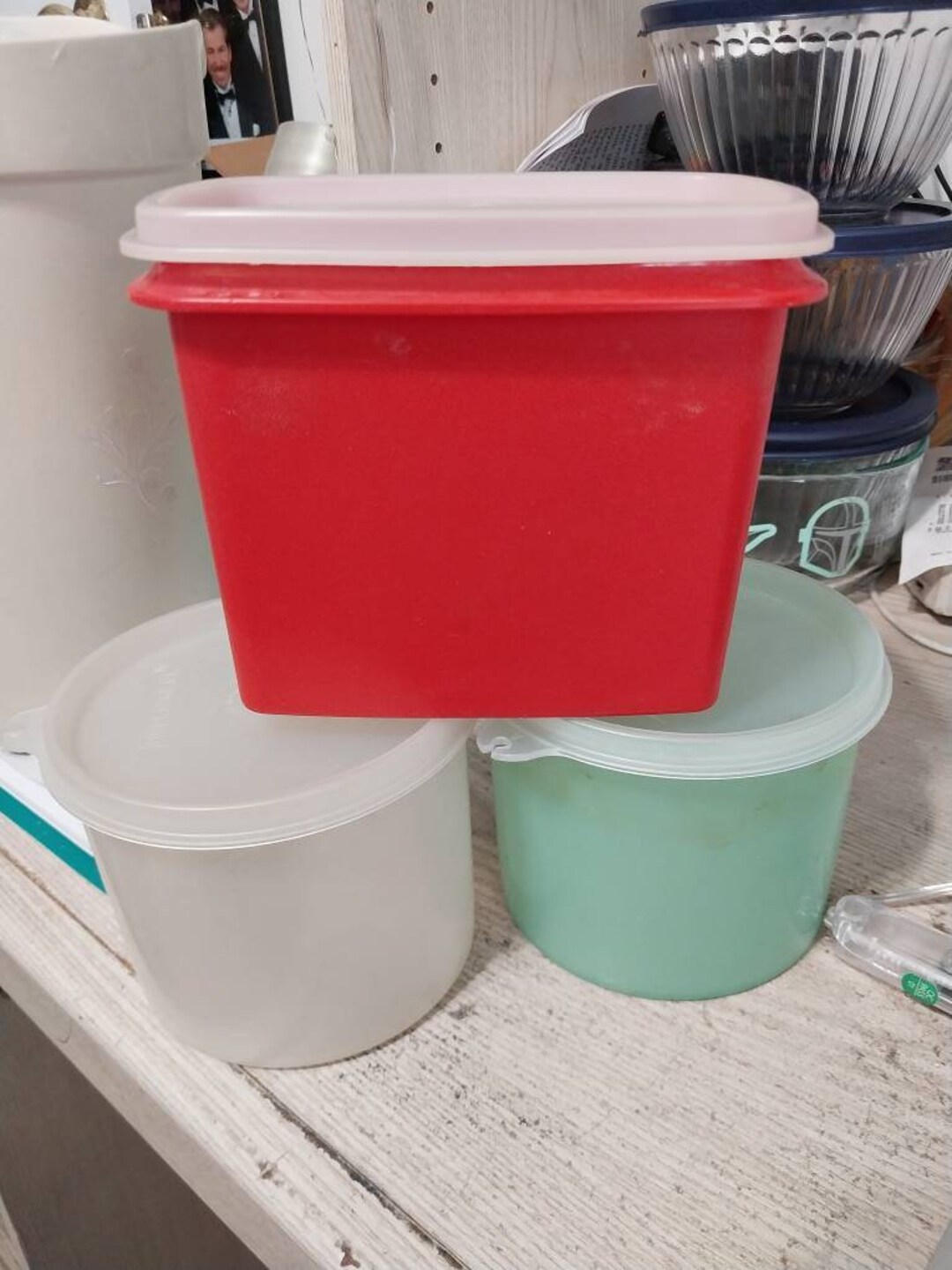 Vintage Tupperware Storage Containers # 250 and #1243 - Etsy