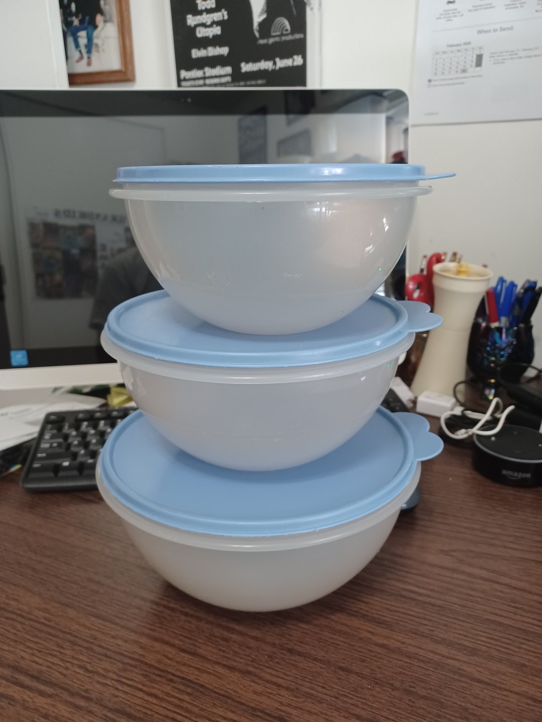 Vintage Tupperware Bowls 2518, 2519, and 2520 - Etsy