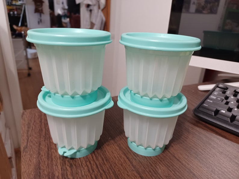 Vintage Tupperware 4 Oz Snack Cups 4914 - Etsy