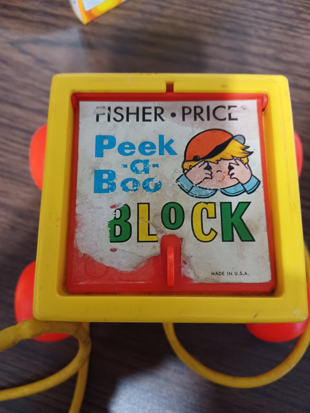 Vintage Fisher Price Peek a Boo Block Abc - Etsy