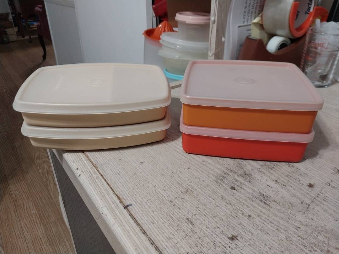 Vintage Tupperware Square Away Sandwich Keepers and Lunch Packetts - Etsy