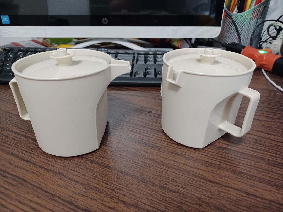 Vintage Tupperware Cream and Sugar Set #1414 & 1415 - Etsy