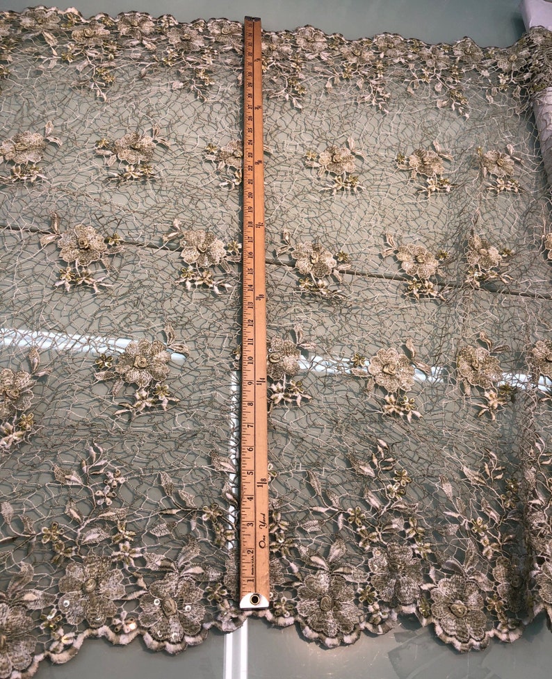 Beautiful Floral Crochet French Lace Spider Web Lace With 3D - Etsy