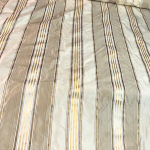 Silk Taffeta Satin Stripe 54 Wide Beautiful Gold Yellow Colors Fabric Sold by the Yard - Etsy