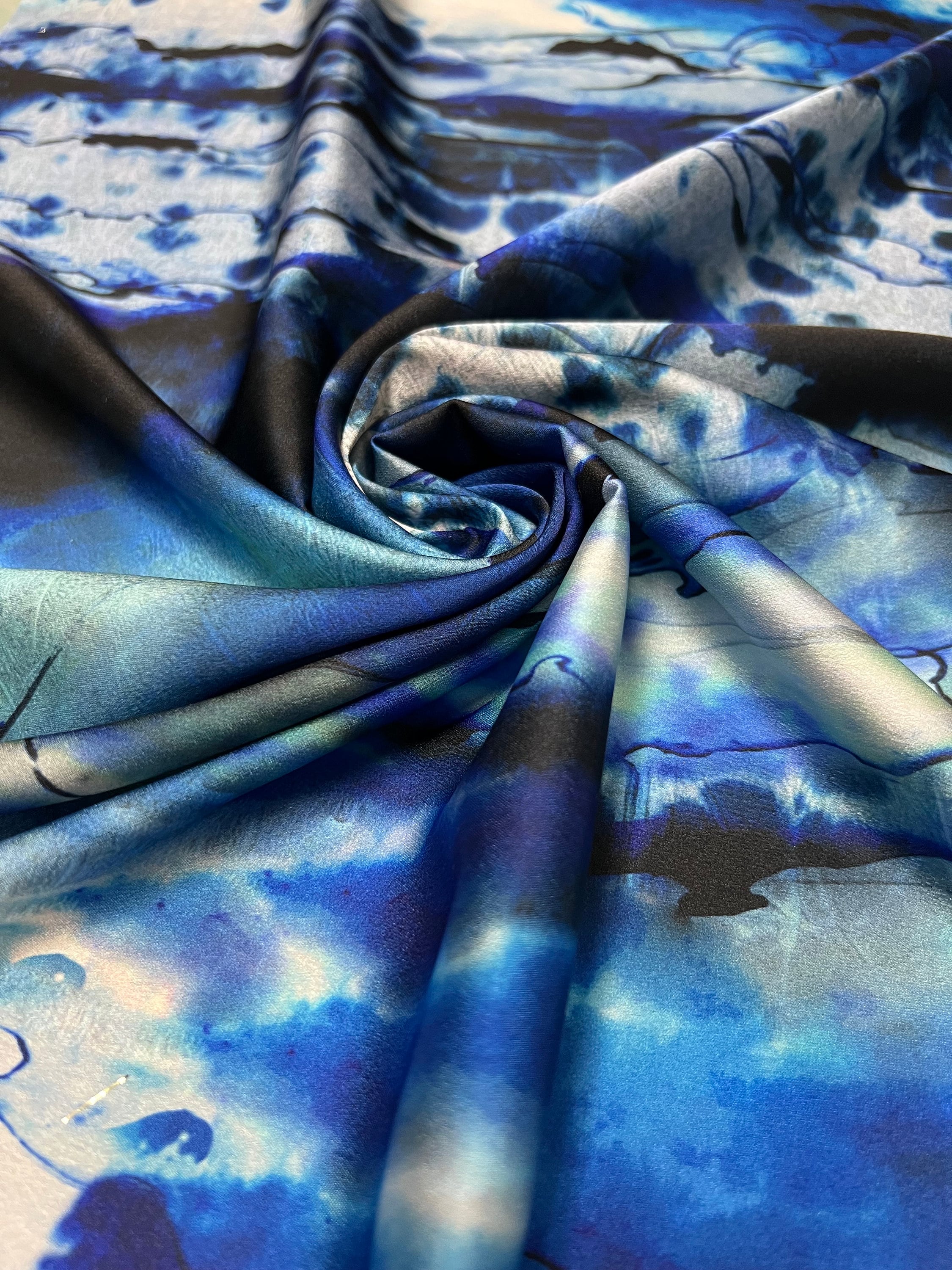 Royal Blue Fabric Design