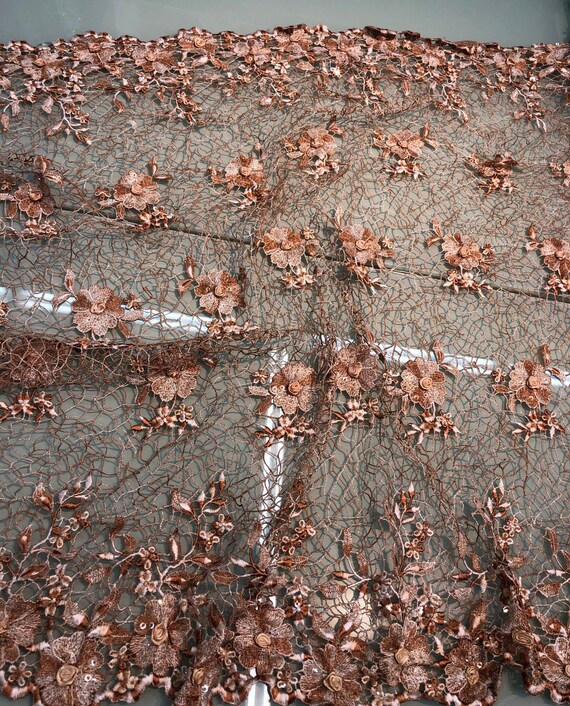 Crochet Lace Beautiful Floral Crochet Spiderweb Lace With 3D | Etsy