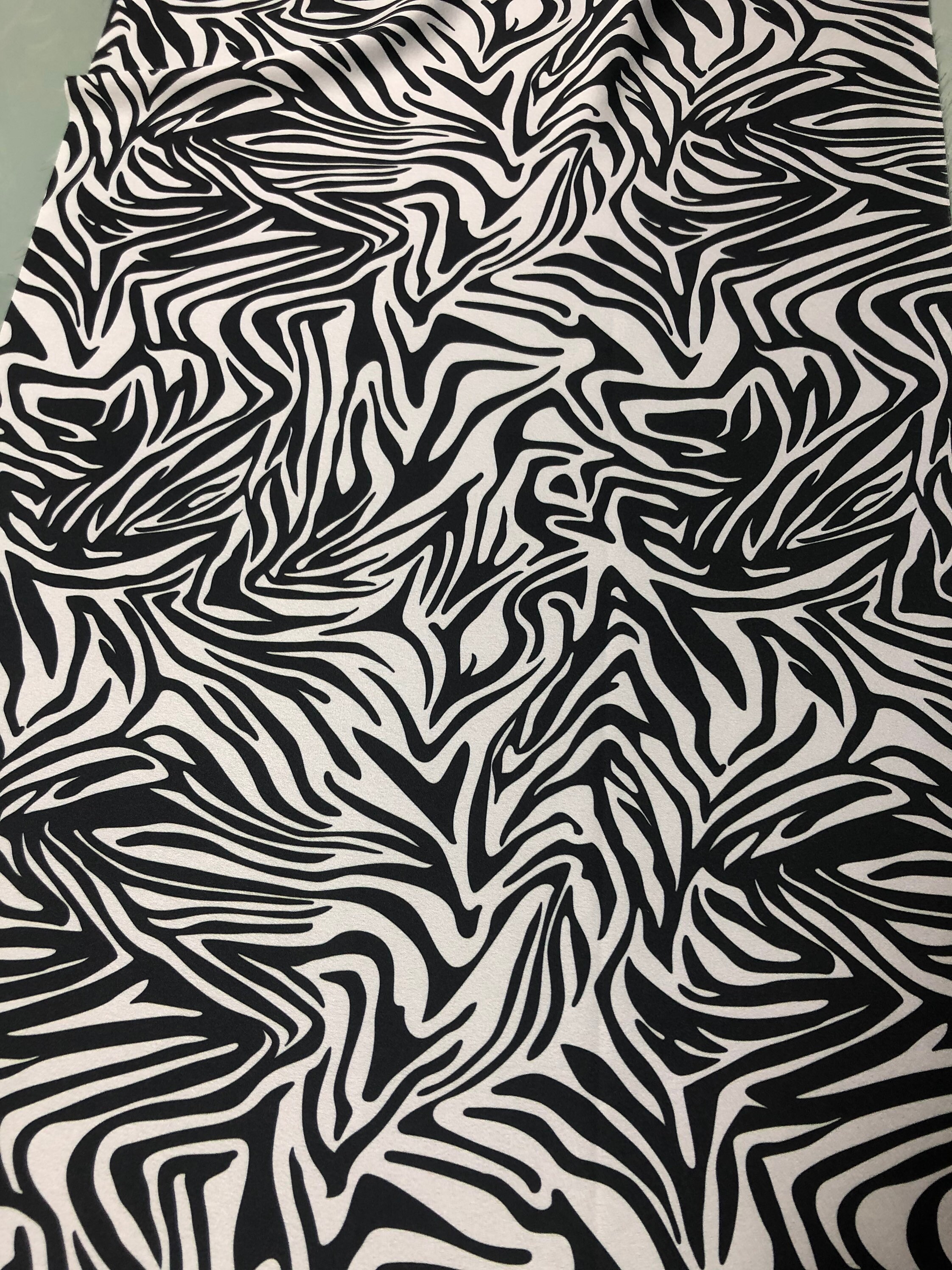 Digital Satin Charmouse Print 54 Wide. Beautiful White Black - Etsy