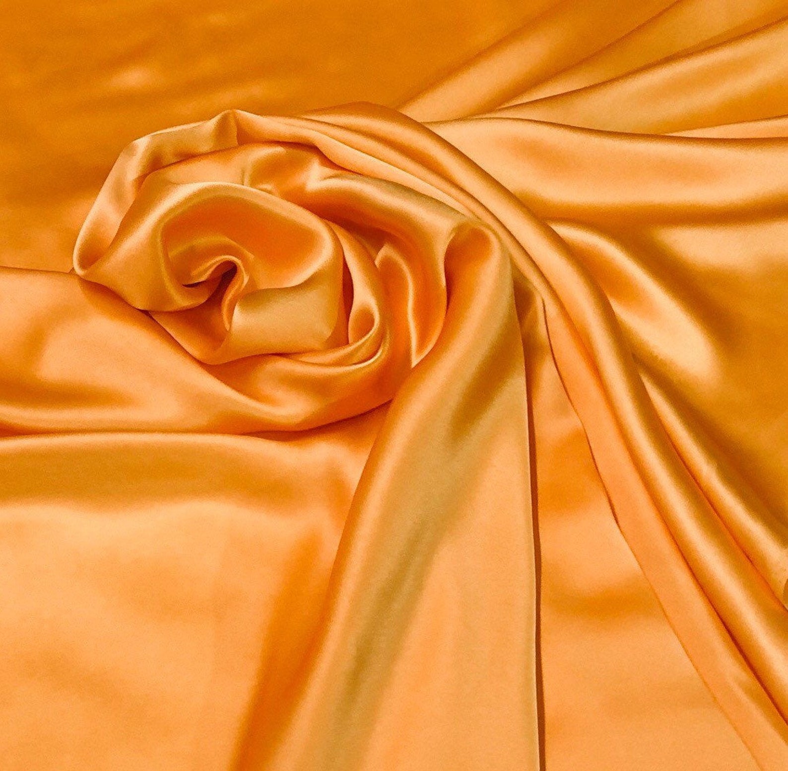 Silk Charmouse 54 Wide Beautiful Soft Orange Color Silk - Etsy