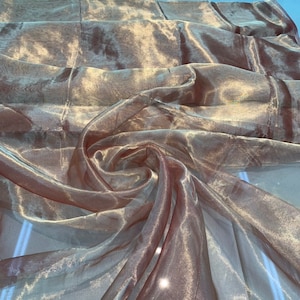 Metallic Tissue Organza Gold Color 100% Silk Organza 45" Wide. Sold by ...