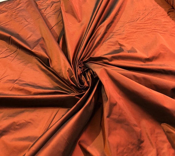 Orange Silk Fabric