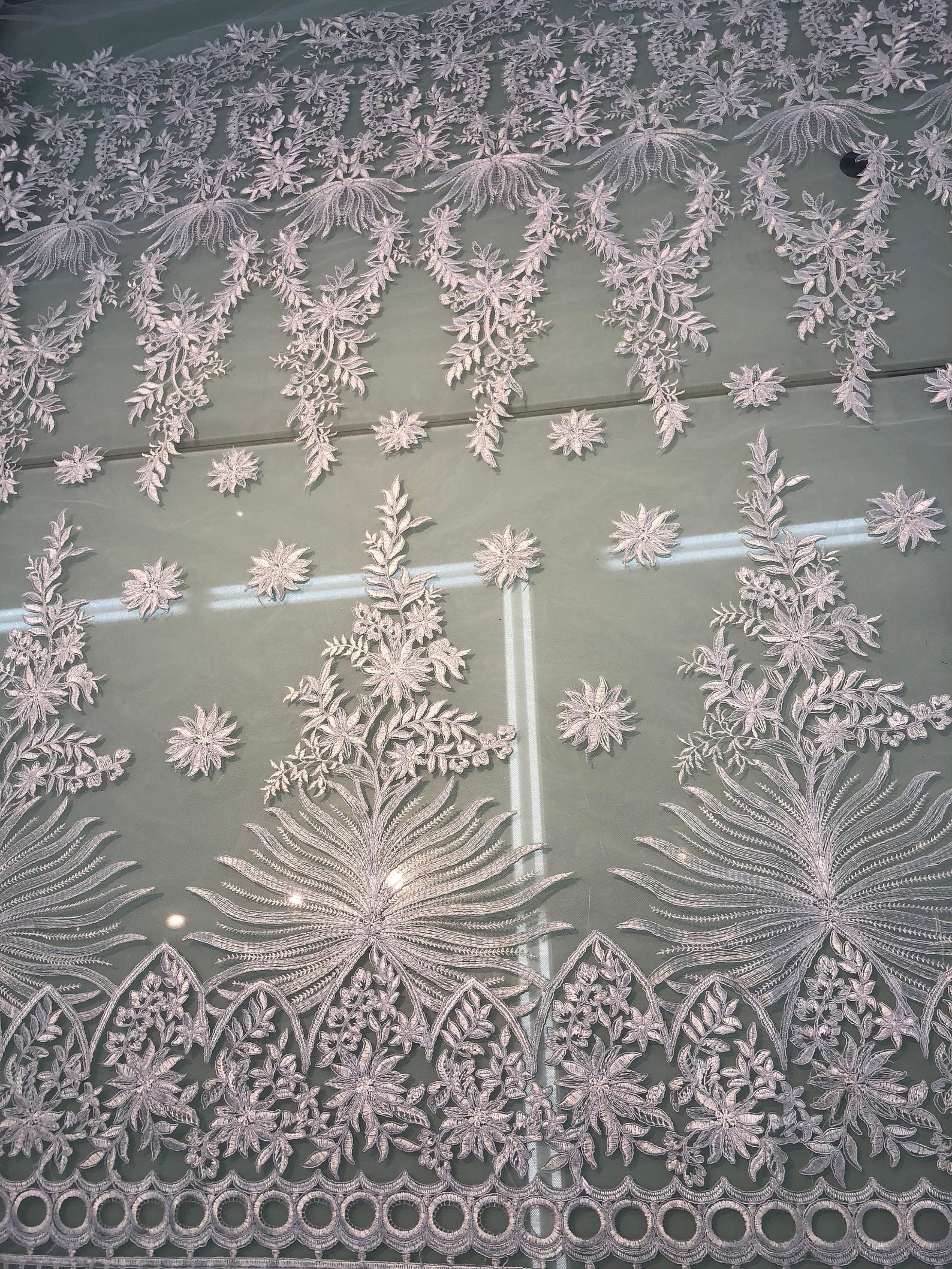 White Bridal Lace 52 Wide. Beautiful White Bridal Lace | Etsy