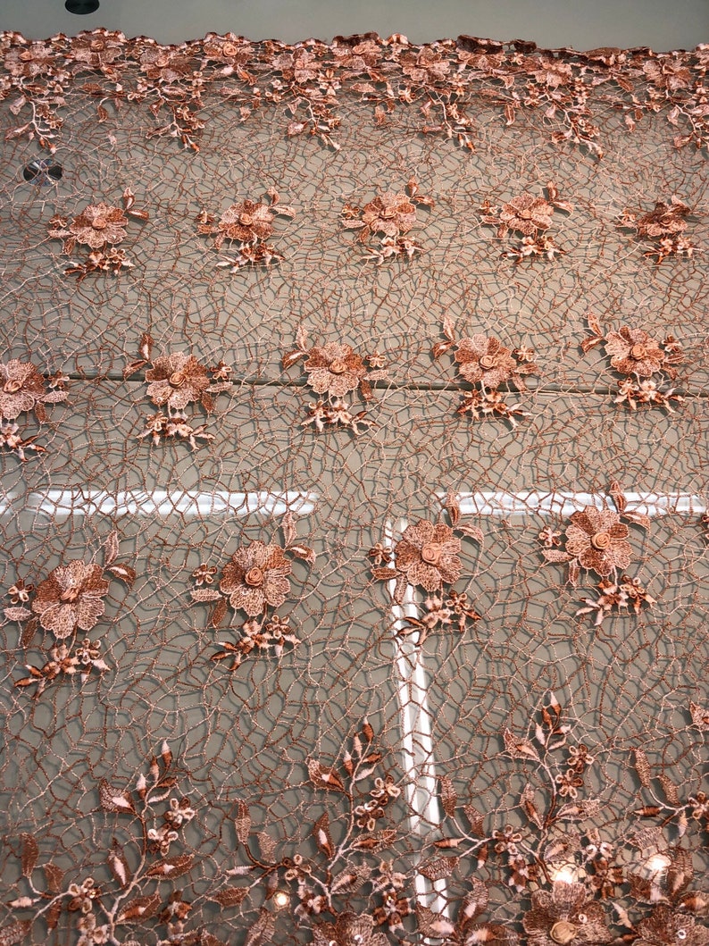 Crochet Lace Beautiful Floral Crochet Spiderweb Lace With 3D - Etsy